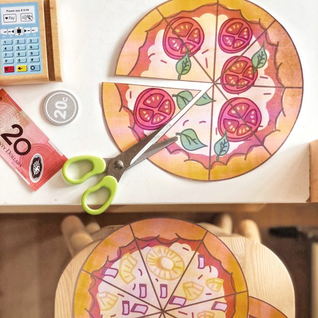 Free Pizza Cutting Skills Practice Printables (Upgrade For Colour ...