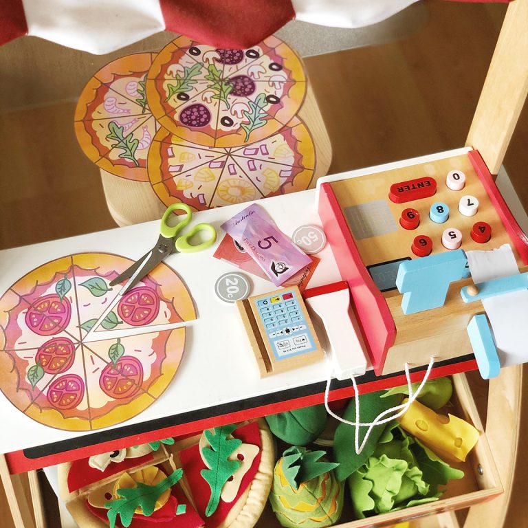 Free Pizza Cutting Skills Practice Printables (Upgrade For Colour ...